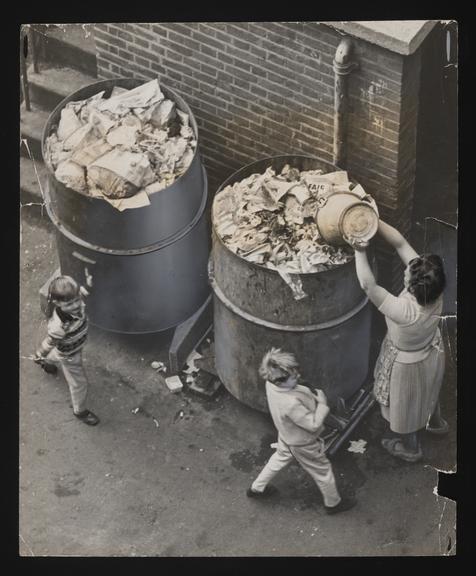 A photographic print of Home & Housing, Post War, Slums & Living ...