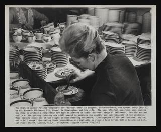 A photographic print of Industry, Pottery, Making Only (Post War ...
