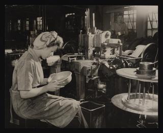 A photographic print of Industry, Pottery, Making Only (Post War ...