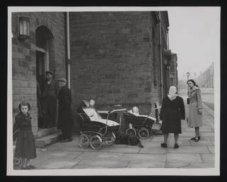 A photographic print of Industry, Textiles - Cotton, Workers - Post War ...