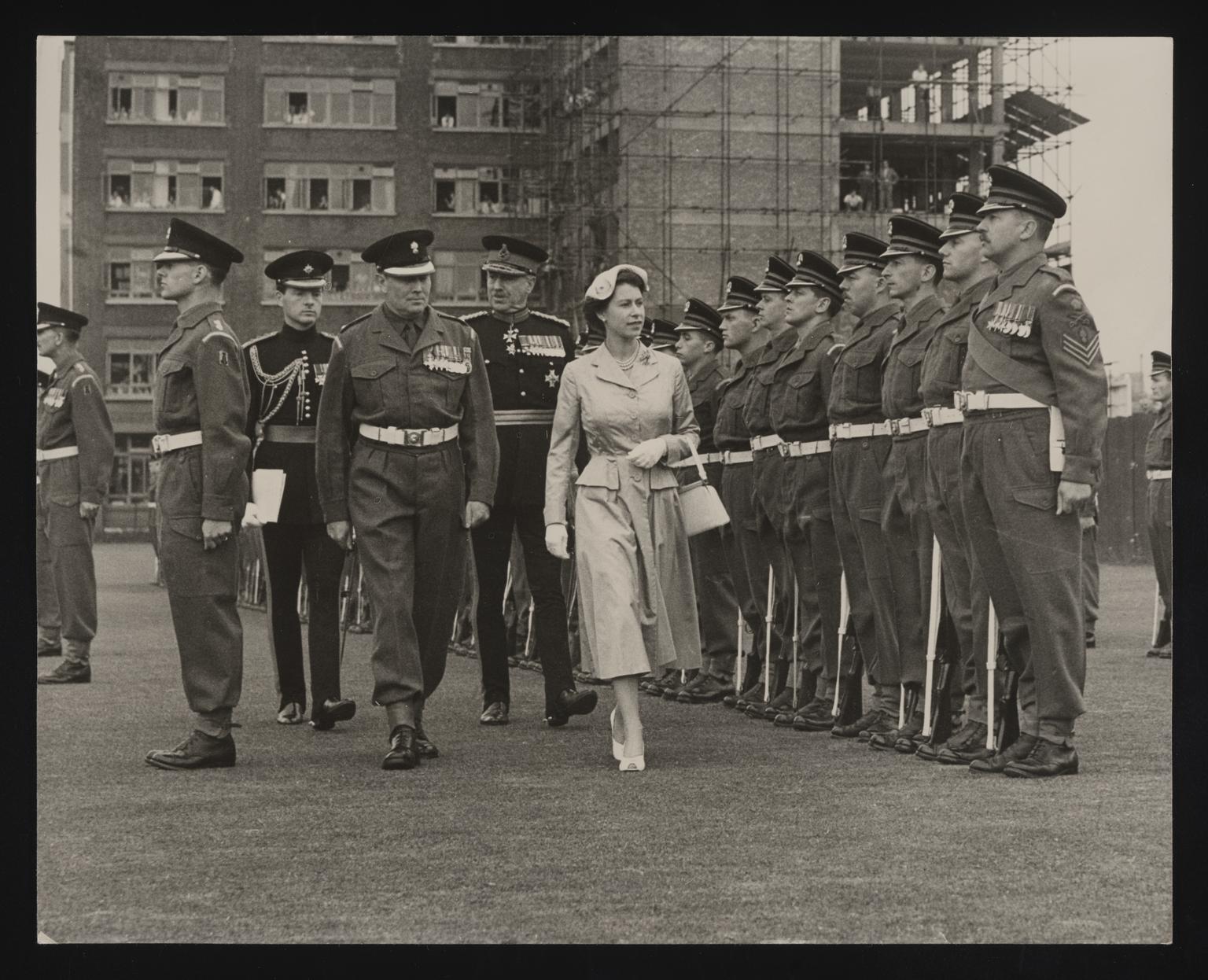 A photographic print of Queen Elizabeth II and Prince Philip, Army ...