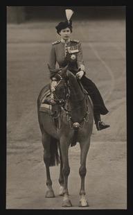 A photographic print of Princess Elizabeth, Army Trooping the Colour ...