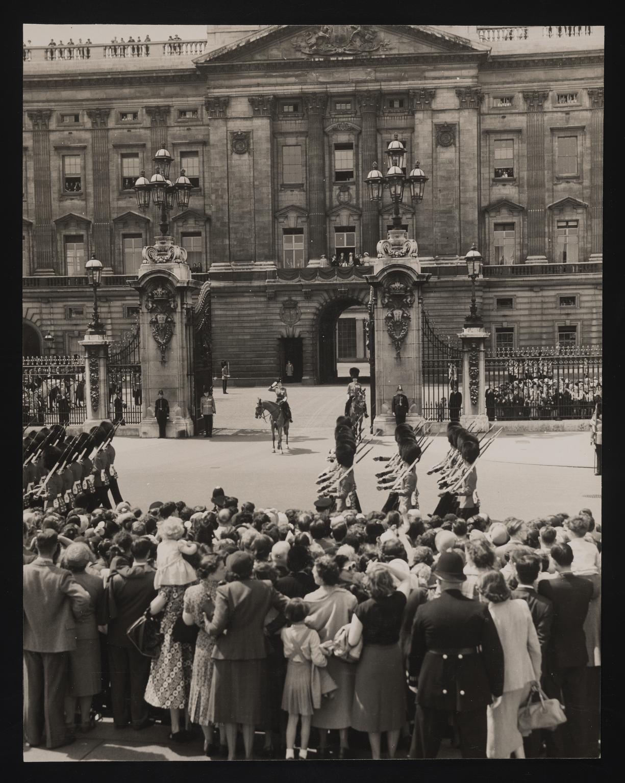 A photographic print of Queen Elizabeth II, Army Trooping the Colour ...