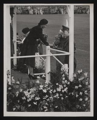 A photographic print of Princess Elizabeth, Army, Navy, Airforce, 1951 ...