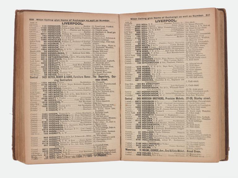 National Telephone Company directory, 1898-1899 | Science Museum Group ...