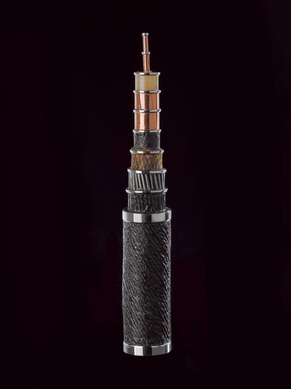 Specimen of the first transatlantic telephone cable, deep sea type ...