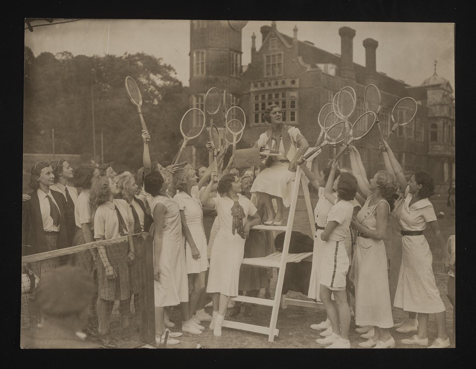 A photographic print of Scenes from "Schooldays", ("Things are Looking ...