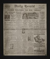 Daily Herald Photograph: Daily Herald front page | Science Museum Group ...