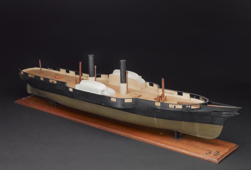 Whole model of the Prussian paddle frigate Whole model of the Prussian paddle frigate