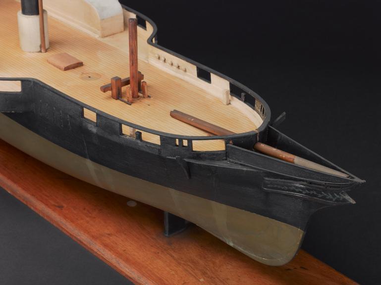 Whole model of the Prussian paddle frigate Whole model of the Prussian paddle frigate
