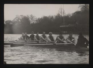 A photographic print of Sports, Rowing Boat Race, Oxford Crews ...