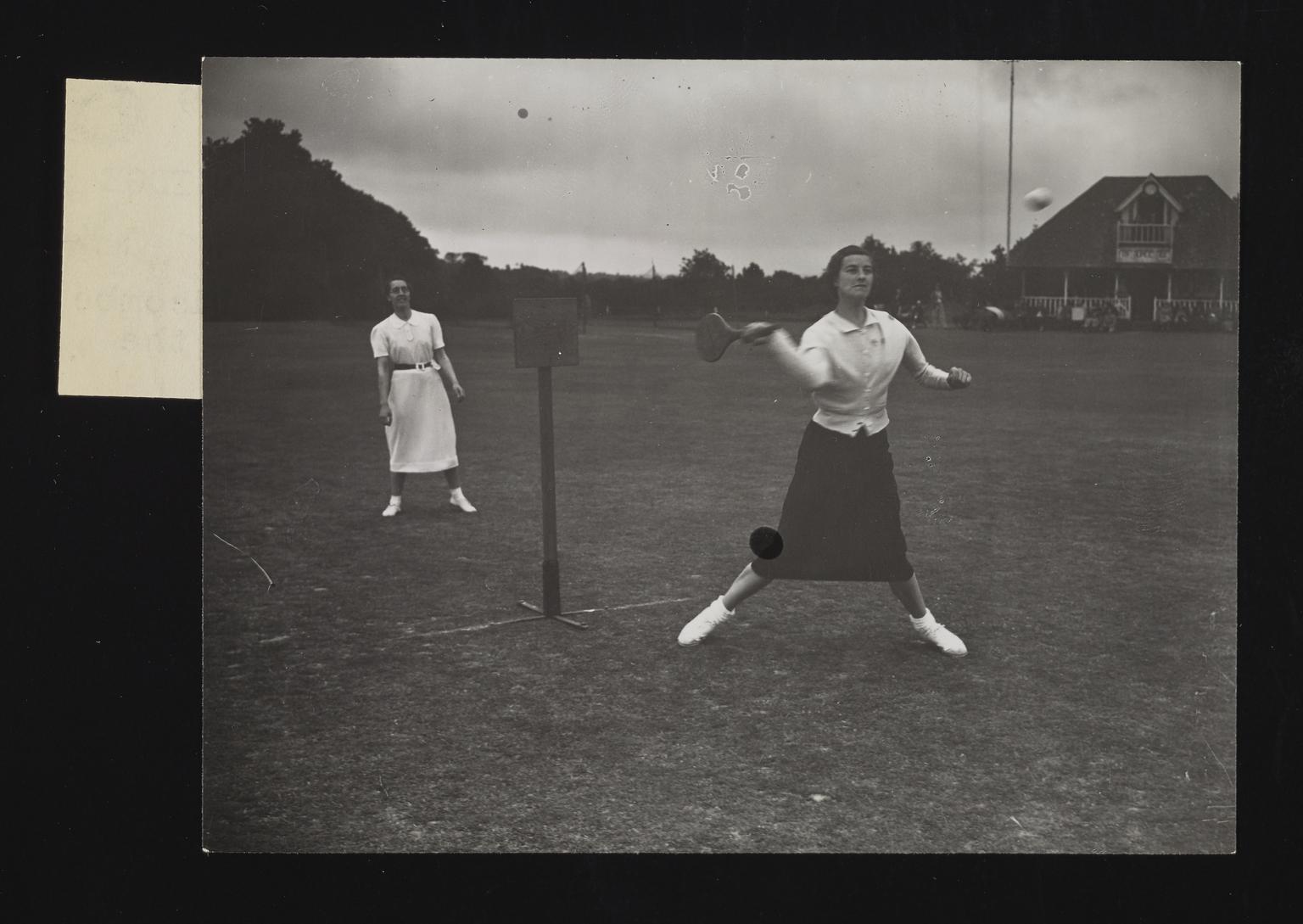 A photographic print of Sports, Stoolball | Science Museum Group Collection