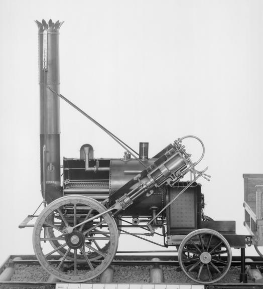 Sectioned conjectural model of 'Rocket' steam locomotive | Science ...