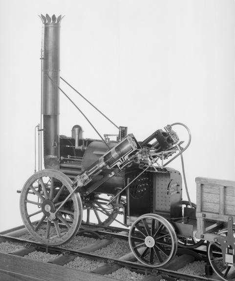 Sectioned conjectural model of 'Rocket' steam locomotive | Science ...