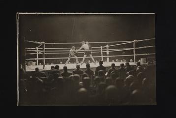 A photographic print of Sports, Boxing, Angelmann v Brown, 16.6.33 ...