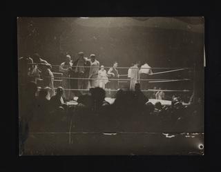 A photographic print of Sports, Boxing, Gains v Harvey, 8.2.34 ...