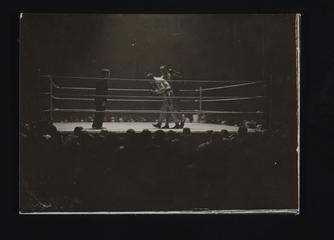 A photographic print of Sports, Boxing, Gains v Harvey, 8.2.34 ...