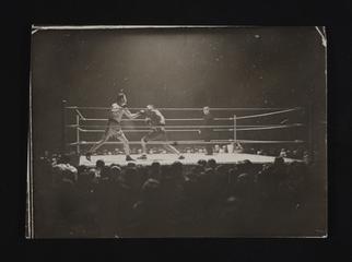 A photographic print of Sports, Boxing, Gains v Harvey, 8.2.34 ...