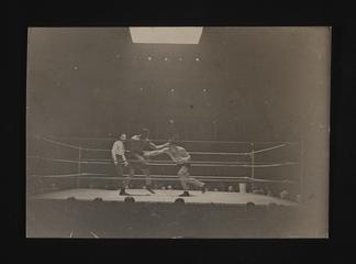 A photographic print of Sports, Boxing, Gains v Ruggirello, 29.9.32 ...