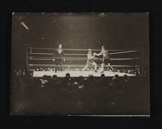 A photographic print of Sports, Boxing, Cuthbert v Mizler, 18.1.34 ...
