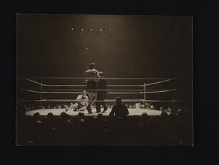 A photographic print of Sports, Boxing, Cook v Petersen, 17.12.34 ...