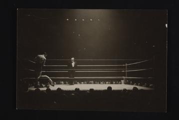 A photographic print of Sports, Boxing, Cook v Petersen, 17.12.34 ...