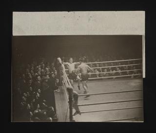 A photographic print of Sports, Boxing, Connolly v Miller, 6.1.35 ...