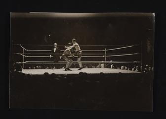 A photographic print of Sports, Boxing, Harvey v Johnson, 11.5.32 ...