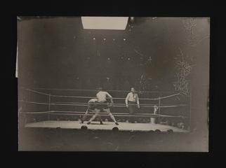 A photographic print of Sports, Boxing, Gains v Ruggirello, 29.9.32 ...