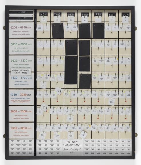 Rota board from The Samaritans Putney, 2011 | Science Museum Group ...