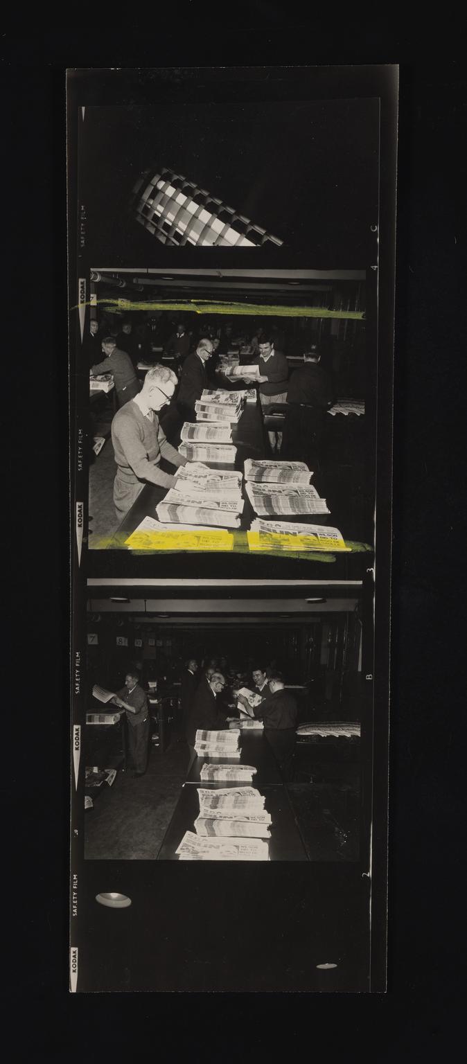 A photographic print of Industry, Printing - Newspapers, "Sun ...