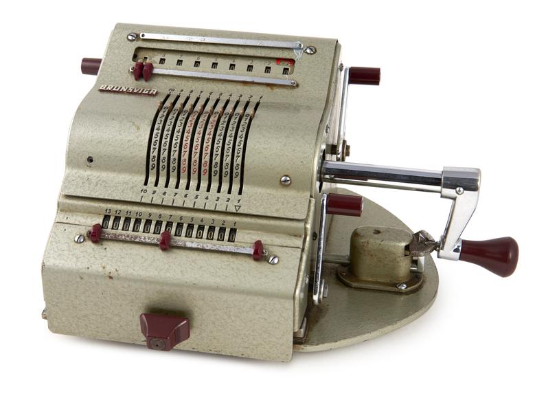 Brunsviga lever-set calculator used at Ferrodo Ltd. | Science Museum ...