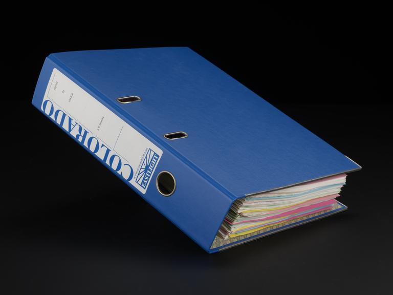 Binder with copies of preprints for distribution | Science Museum Group ...