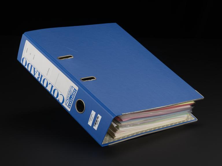 Binder with copies of preprints for distribution | Science Museum Group ...