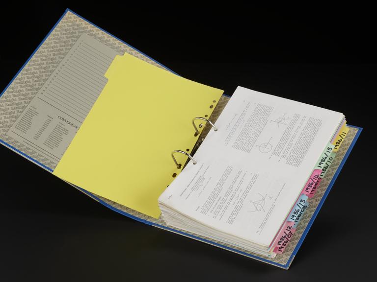 Binder with copies of preprints for distribution | Science Museum Group ...