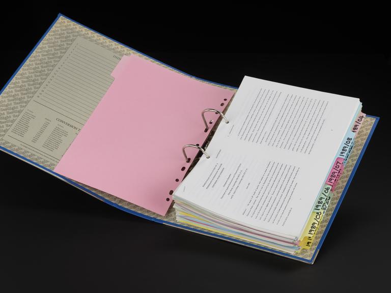 Binder with copies of preprints for distribution | Science Museum Group ...