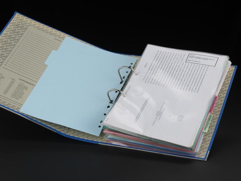 Binder with copies of preprints for distribution | Science Museum Group ...