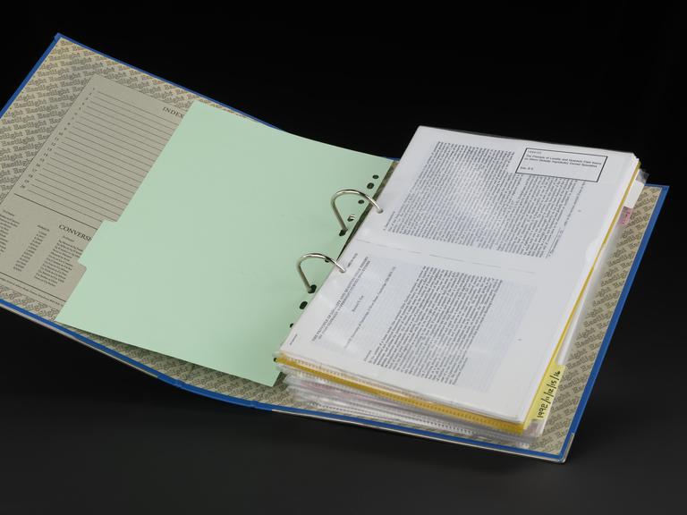 Binder with copies of preprints for distribution | Science Museum Group ...