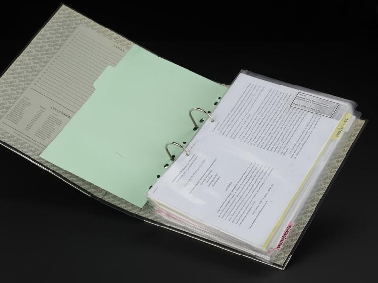 Binder with copies of preprints for distribution | Science Museum Group ...