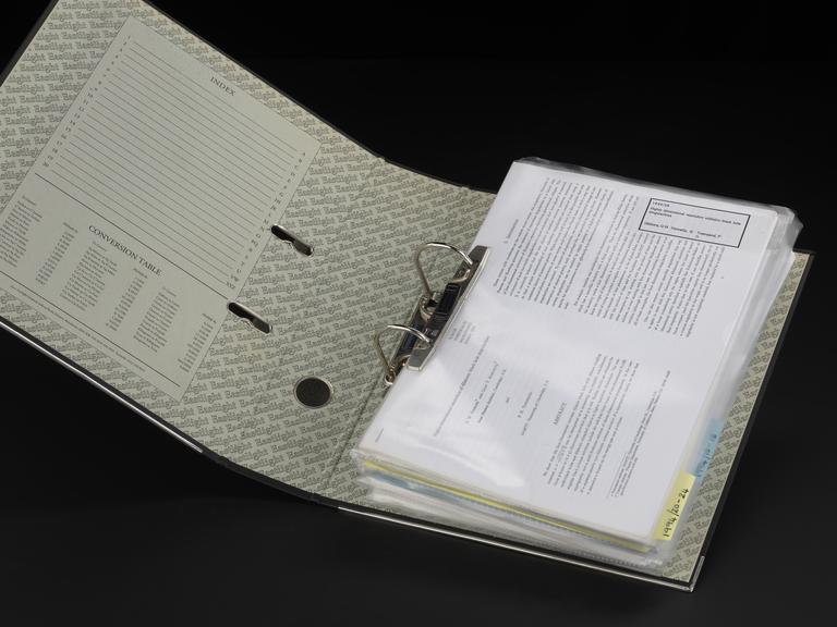 Binder with copies of preprints for distribution | Science Museum Group ...