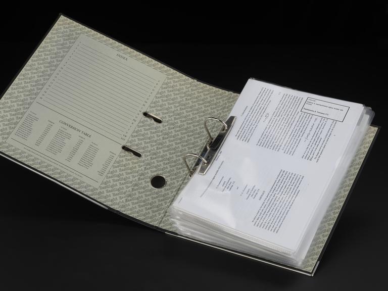 Binder with copies of preprints for distribution | Science Museum Group ...