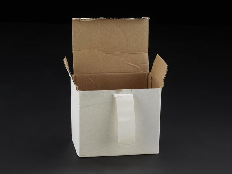 Cardboard box for Glass jug with basket weave | Science Museum Group ...