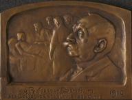 Rectangular bronze plaque commemorating Professor Bernheim | Science ...