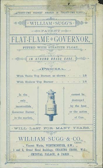 William Sugg & Co. | Science Museum Group Collection