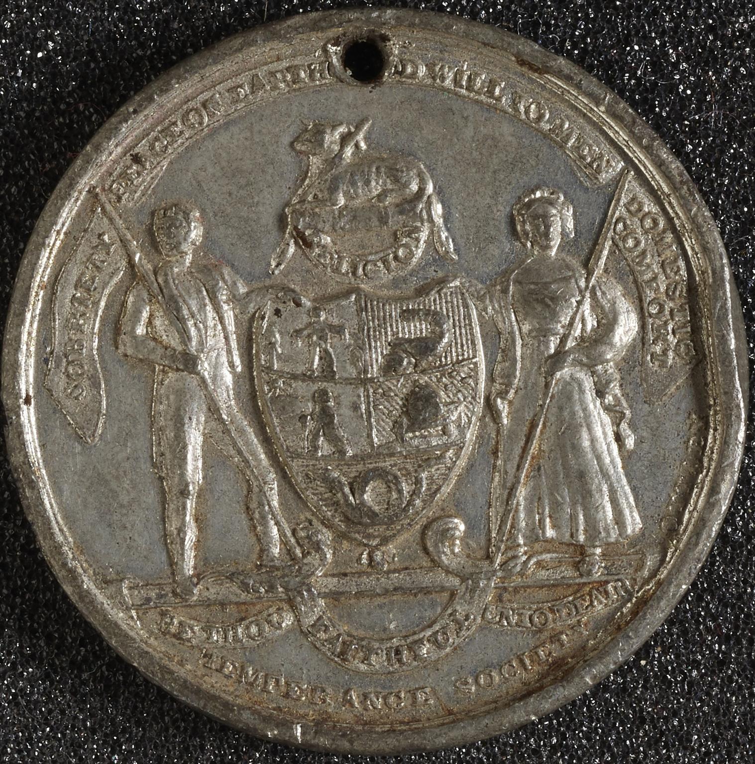 Medal celebrating the Temperance Declaration, England, 1833-1870 ...