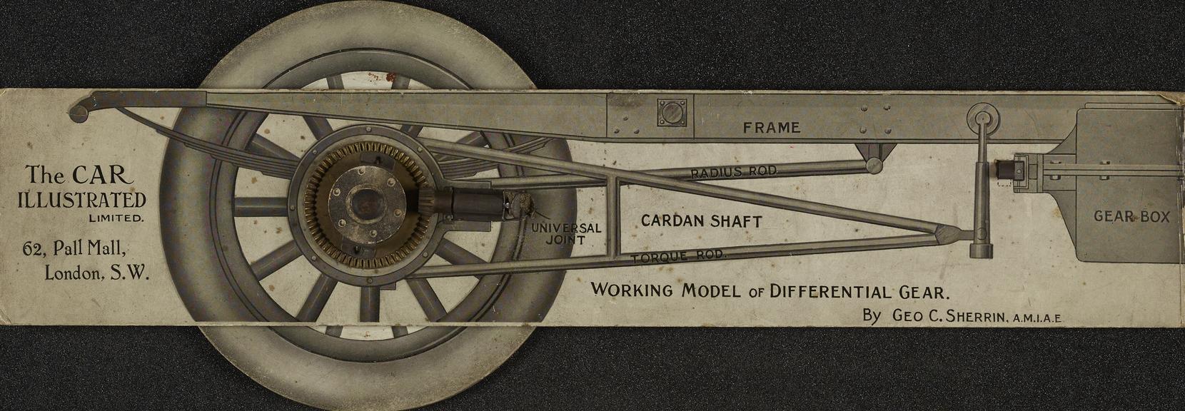 illustrated working model of Differential Gear | Science Museum Group ...