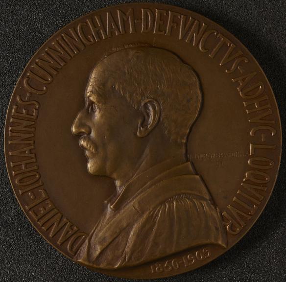 Bronze medal by Oliver Sheppard commemorating D.J. Cunningham | Science ...