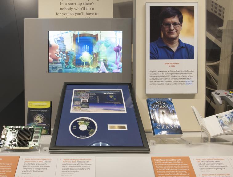 Plaque from the launch of Earthviewer, 2004 | Science Museum Group ...