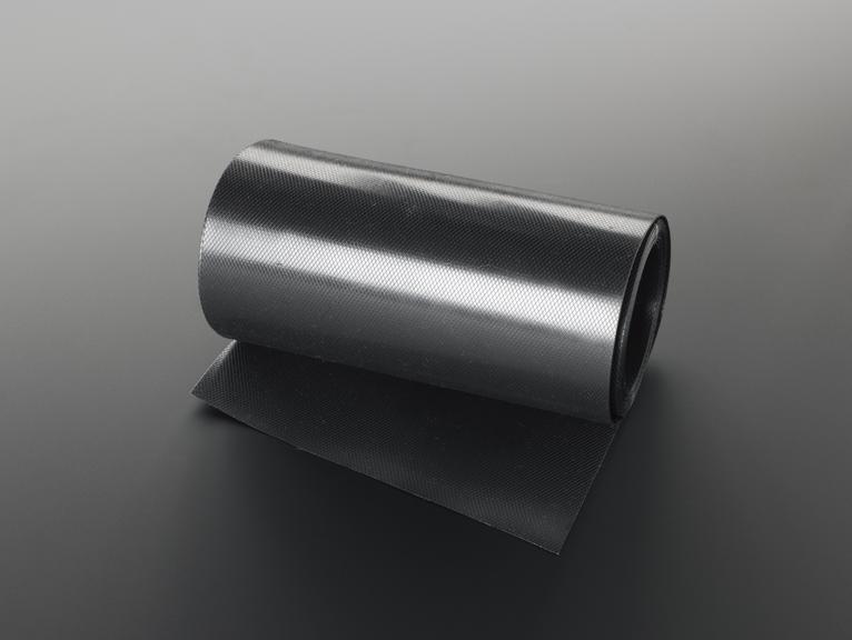 Sample of black polyethylene damp proof course as used in building ...