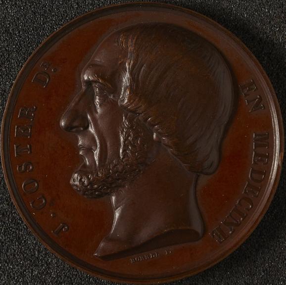 Medal commemorating Jacques Coster | Science Museum Group Collection
